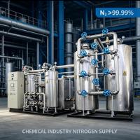 China Compact Modular PSA Nitrogen Generator with 99.99% Purity and PLC Automatic Control for On-Site N2 System for sale
