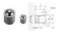 China Allen Key Spring Ball Plunger Hexagon Key Type MISUMI 1.4305 for sale