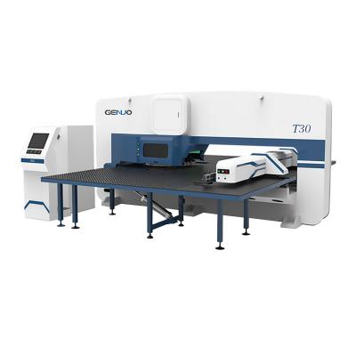 China Genuo CNC Mechanical Turret Punch Press GN-T30 2300mm 4800mm 5200mm 220V 380V for sale