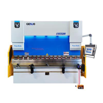 China Genius HSC Ultra Hydraulic Servo CNC Press Brake 9 Axis 160 Ton 3200mm Bending Length for sale