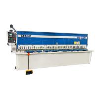 China GENUO QC12Y Hydraulic Swing Beam Shearing Machine 4mm to 20mm ESTUN E21NC Control for sale