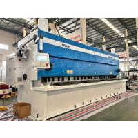 China GENUO QC12Y Hydraulic Swing Beam Shearing Machine 4mm to 20mm ESTUN E21NC Control for sale