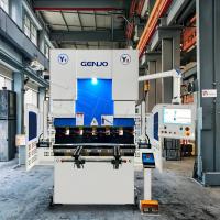 China GENUO CNC Press Brake 160T 3200mm Y1 Y2 Axis Precision Ram Positioning 11kw Motor Servo Back Gauge for sale
