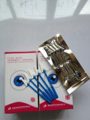 China Surgery PVA Eye Spears / Triangle Foam Polyvinyl Alcohol Sponge With White Or Blue Handles for sale