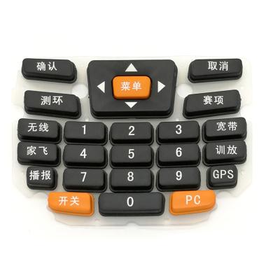 China Precision Interphone Button Custom Silicone Keypad Silicone Molding for sale