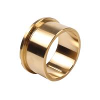 China Tin Bronze EN Casting Copper Alloy Bearings CuSn12 Sleeve & Flange Bushings For Hydraulic Components for sale