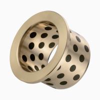 China Self-Lubricating Oilless Flanged Graphite Bronze Sleeve Bushing for sale