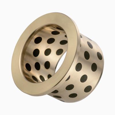 China Self-Lubricating Oilless Flanged Graphite Bronze Sleeve Bushing for sale