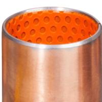 China Multi-Layer Bearings Carbon - Based Polymer Plain Bearings   Bushing Steel Backing Bronze POM for sale
