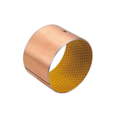 China Sliding Bushings Ploymer Plain Sleeve Bearing Strips Metal Polymer Bearings for sale