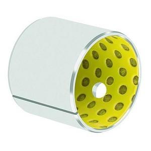 China Yellow Perforated Oilless Bushes Tin / Copper Plating for sale
