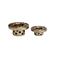 China Wear Resistant Graphite Bronze Bearing with Flange for Construction Applications for sale