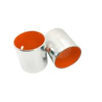 China thin-walled split seam steel backing journal bearings | self-lubricating bearings red orange for sale