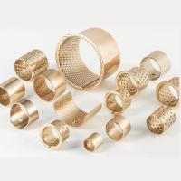 China DIN 1494 Plain CuSn8 Self Lubricating Bronze Bushings 160-165-60mm Perforated for sale