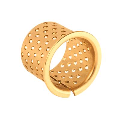 China Self Lubricating CuSn8 Bronze Sleeve Bearings With Holes 60x88x65 for sale
