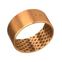 China Self Lubricating CuSn8 Bronze Sleeve Bearings With Holes 60x88x65 for sale