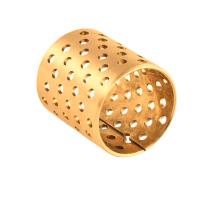 China Self Lubricating CuSn8 Bronze Sleeve Bearings With Holes 60x88x65 for sale