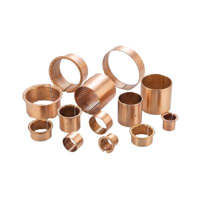 China CuSn8 Metallic Perforated Flanged Bronze Bushings FB092 for sale