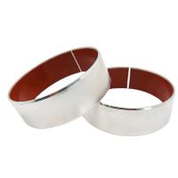 China Sintered Bronze Powder Polymer Bushings Self Lubricating Red for sale