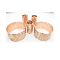 China Grease Oil Hole Wrapped Bronze Bearings CuSn8 DIN 17662 FB092 Heavy Load for sale