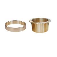 China Customzied Groove Bronze Gleitlager Thin Wall  Sleeve & Flange For Excavators for sale
