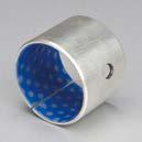 China Boundary Lubrication Bearings | Polytetrafluoroethylene () & Polyoxymethylene (POM) Bearing Steel Backing for sale