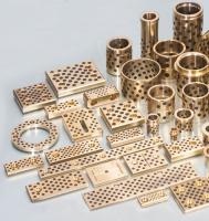 China Oilless Self Lube Wear Plates Graphite plugged bronze wear plates C954 with Graphite plugs Standard Size for sale
