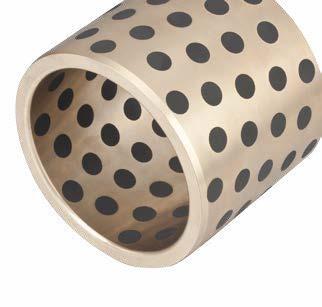 China Bronze Cast Alloys Self Lubricating Bearings Built In Graphite Pellet for sale