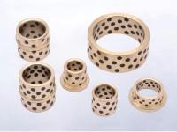 China Metal Manganese Bronze Graphite Sleeve Bearings Gleitlager For Mineral Machines for sale