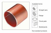 China Multi-Layer Bearings Carbon - Based Polymer Plain Bearings   Bushing Steel Backing Bronze POM for sale