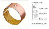 China Metal Polymer Composite Bearings POM Split Bushes DIN 1494/ISO 3547 for sale