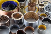 China Wrapped Bimetal Bushing Bearing With Lubrication Pockets DIN1494 for sale