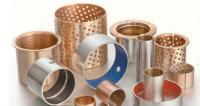 China DIN 1494 / ISO 3547 Wrapped Composite Sliding Bearing Tin - plated steel  Bushing Strips Maintanance - free for sale