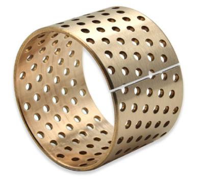 China High Load Wrapped Bronze Bearings With Flange Holes Through for sale