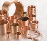 China Mining CuSn8 Bronze Bearing Cylindrical With Holes 092 Flanged Sleeve Bushes for sale