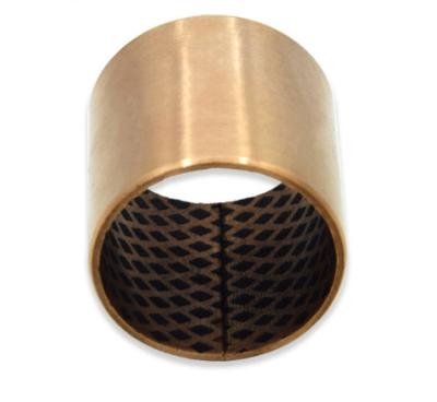 China Flanged Bronze Bushings Cusn8 DIN1494 / ISO 3547 Lubrication 090 Diamond Pockets & Oil Grooves for sale