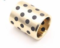 China Small Size Self Lubricating Graphite Plugged Bushings Material Manganese Bronze for sale