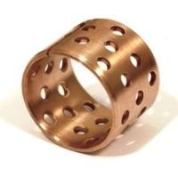 China Rolled Tin Bronze Perforated Bushings | CuSn8 Sliding Bushing Oil Perforations for sale