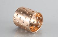 China Mining CuSn8 Bronze Bearing Cylindrical With Holes 092 Flanged Sleeve Bushes for sale