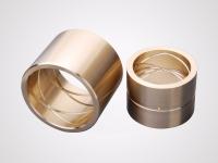 China Double Loop Oil Grooved Cast Bronze Bushings Self Lubricating Bearing Corrosion Resistance for sale