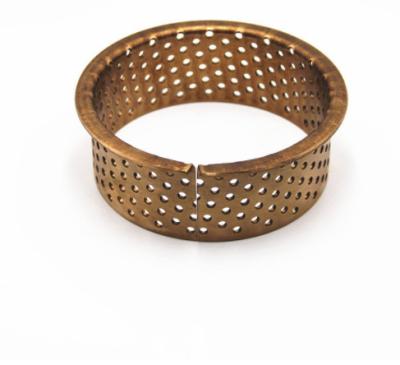 China Cylindrical Bushes Grease Reservoirs Plain Type Bearing Cusn8 Oil Holes Rohs Standard for sale