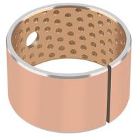 China Thin - Wall Construction Permits Compact Rohs Bimetal Sleeve Bushes Indents Bearing Assembly for sale
