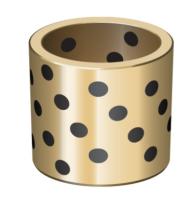 China Flange Steel Graphite Bushing Self Lube Wear Plates Metric Size Long Life for sale