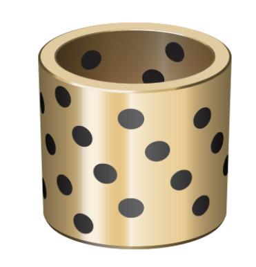 China Flange Steel Graphite Bushing Self Lube Wear Plates Metric Size Long Life for sale