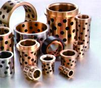 China Graphite Plugged Brass Bushings , Inch Sizes Continuous Casting Machined Precision Parts for sale