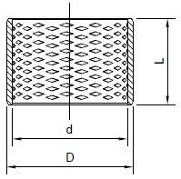 China CuSn8 & CuSn6.5 Bronze Bearings Material | Flange Cylindrical Bushes Type for sale