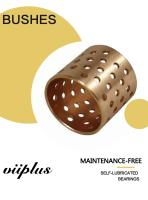 China DIN 1494 / ISO 3547 Sleeve Tin Bronze CuSn8  Plain Bearing Rolled Bushes With Lubrication Grease Holes for sale