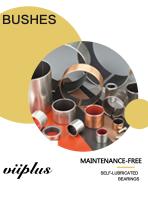 China Orange POM Colour Polymer Plain Bearings Slit Greasing Hole Bronze Bushings for sale