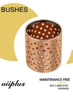 China Grease Oil Hole Wrapped Bronze Bearings CuSn8 DIN 17662 FB092 Heavy Load for sale