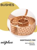 China Wrapped Phosphor tin bronze CuSn8/CW453K & CuSn6/CW452K Self Lubricating Plain Bearing , Cylindrical Oilless Bushing for sale